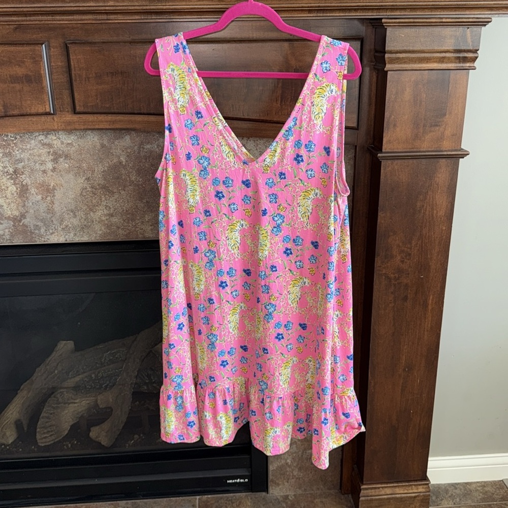 Lilly Pulitzer Camilla Dress Prosecco Pink Tigress Ga… - Gem